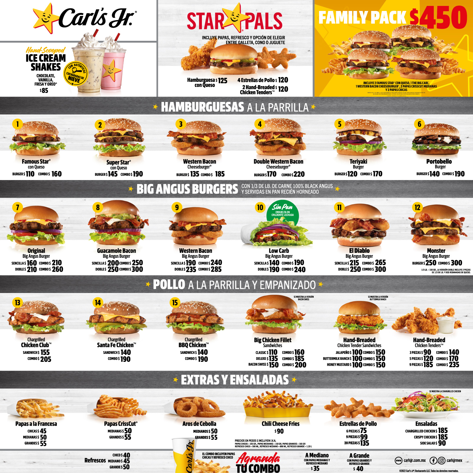 Menú Carl´s Jr. - Dragon Foods